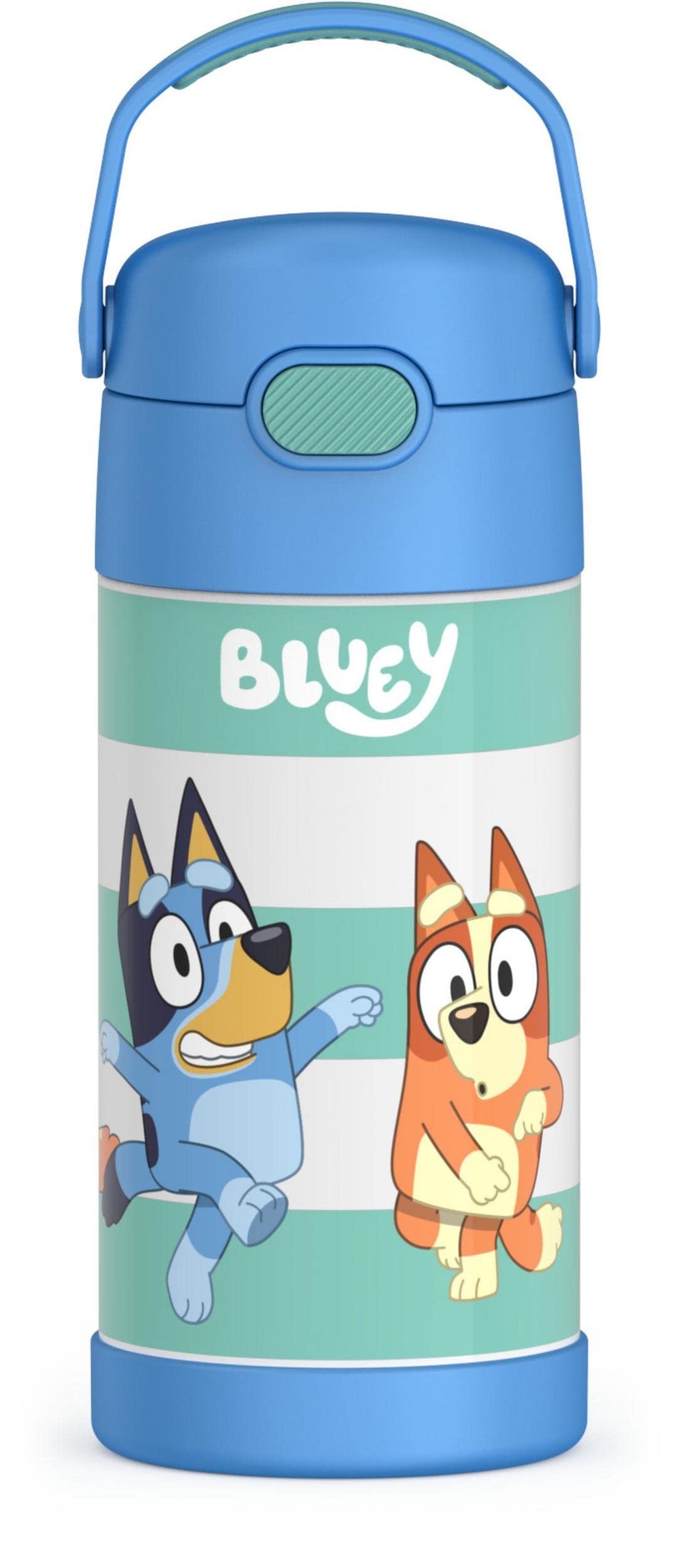THERMOS FUNTAINER 12 Ounce Stainless Steel Vacuum Insulated Kids Straw Water Bottle Bundle (2 pieces)