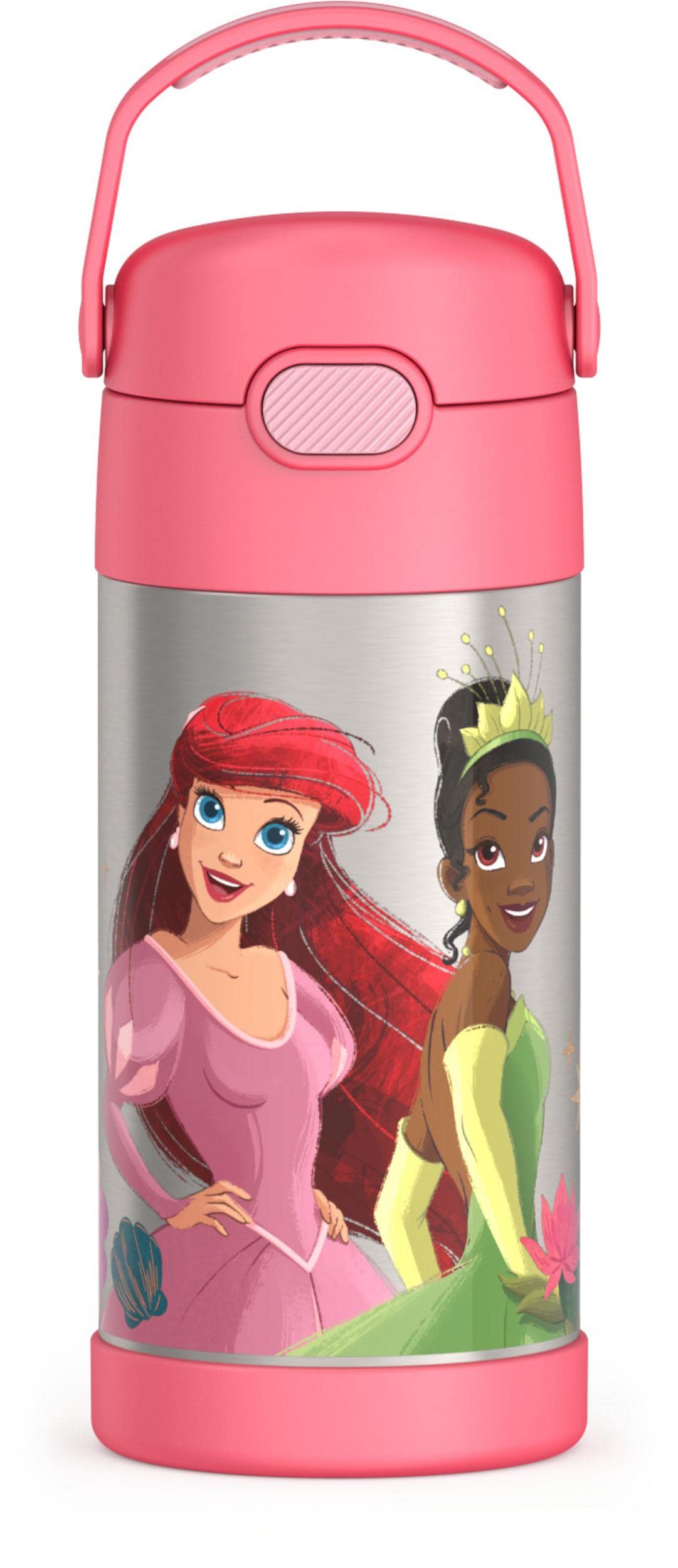 THERMOS FUNTAINER 12 Ounce Stainless Steel Vacuum Insulated Kids Straw Water Bottle Bundle (2 pieces)