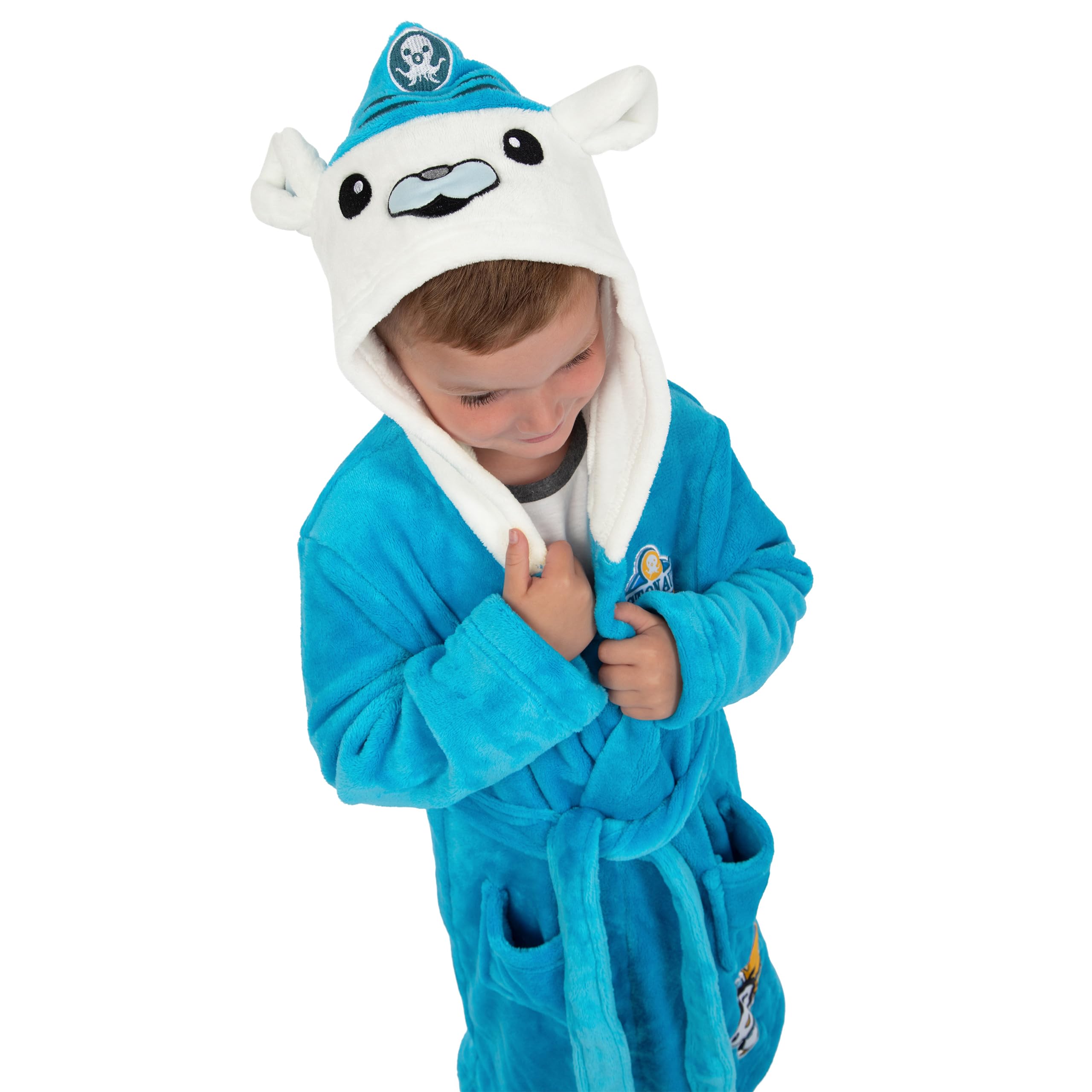 OCTONAUTS Boys Bathrobe | Captain Barnacle Toddler Bathrobe | Kids Robes | Boys' Bathrobes | Blue 6