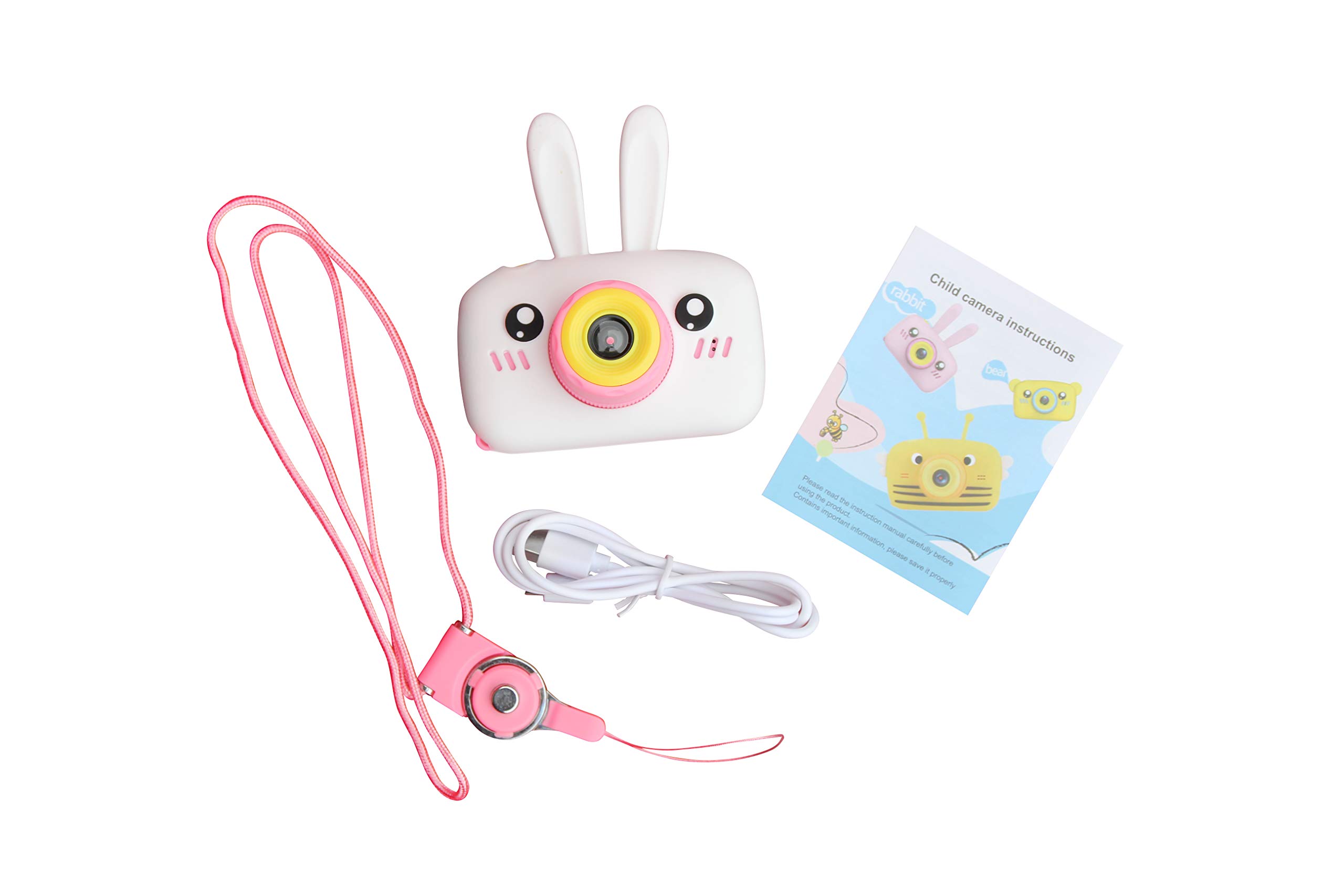 TVA Kidot Cute 20M Digital Camera with 1080 Video and Games , 32 GB SD Included (White)