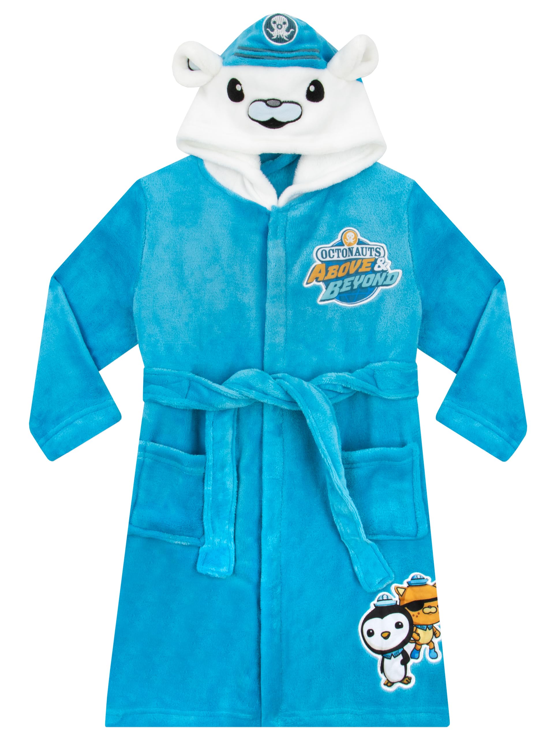 OCTONAUTS Boys Bathrobe | Captain Barnacle Toddler Bathrobe | Kids Robes | Boys' Bathrobes | Blue 6