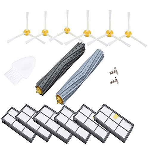 LOVECO 800 & 900 Series Replacement Parts Kit for 860 870 880 890 960 980 981 985 Vacuum Cleaner,6 Filter,6 Side Brush,1 Debris Extractor in The Accessory Kit