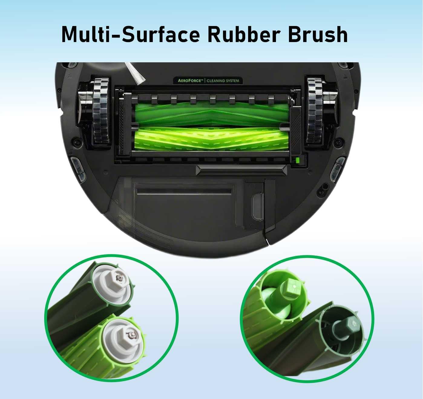 QUPYVB Replacement Parts Compatible for iRobot Roomba J7 J8 i7 i7+ i8 i8+ i3 i3+ i4 i6 i6+ E5 E6 Vacuum Cleaner,1 Set Multi-Surface Rubber Brushes 4 HEPA Filters & 4 Sweeping Brushs & 4 Vacuum Bags