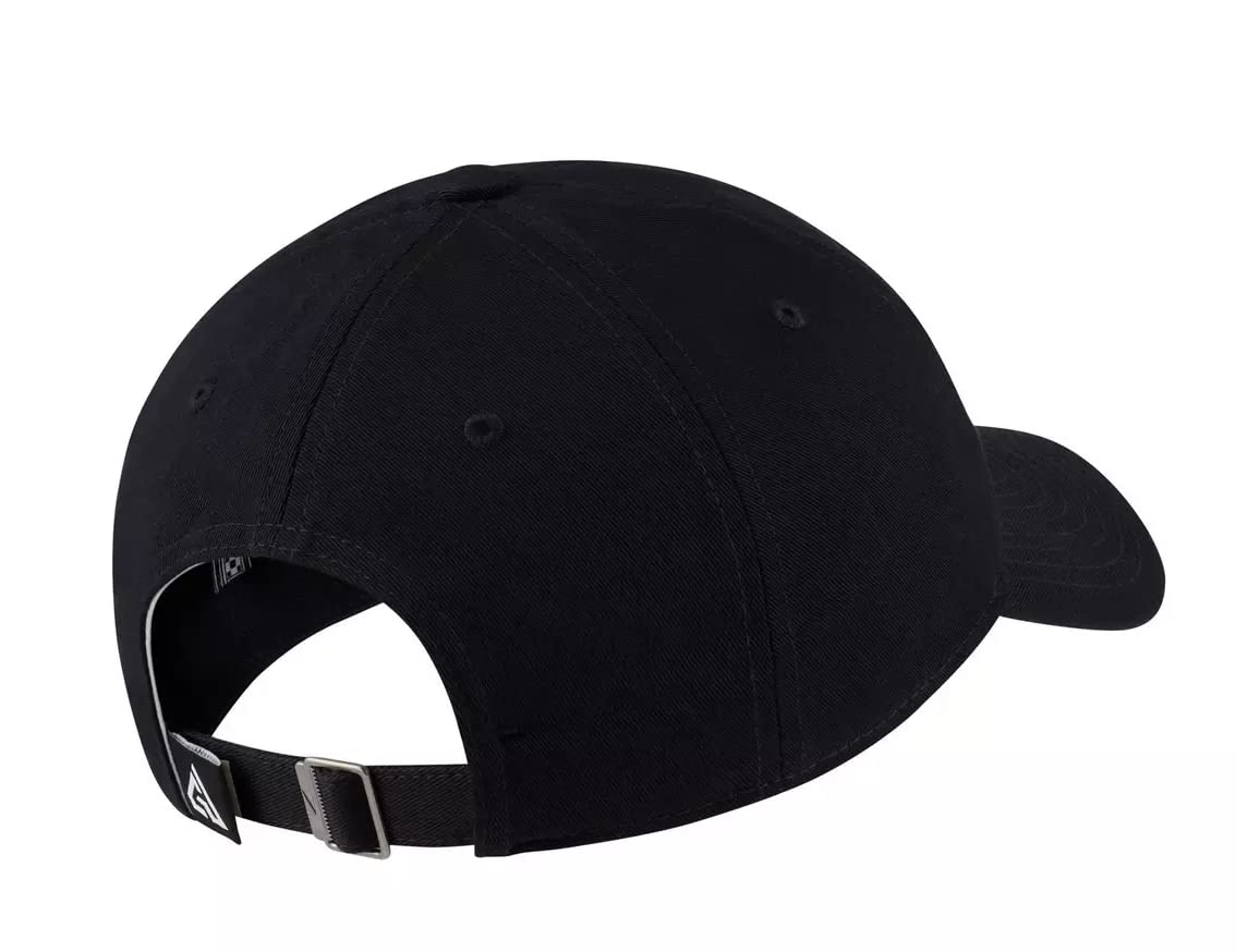 Nike Men's Heritage 86 Giannis Freak Adjustable Strapback Cap Hat One Size (Black)