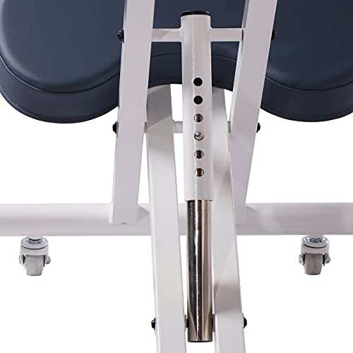 Master Massage Steel Kneeling Chair,Adjustable Height Posture Stool Posture Chair,Kneeling Office Chair,Ergonomic Kneeling Chair Prefect for Home, Office & Meditation (Royal Blue)