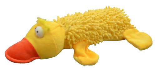 Amazing Pet Products Bottle Shaggy Pet Squeak Toy, Duck