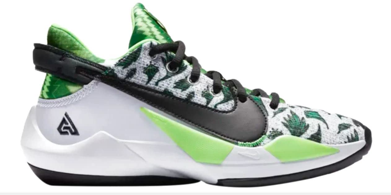 Nike Freak 2 (GS) 'Naija' Platinum/Black/Green Boy's Size 6.5Y CN8575 002 KC