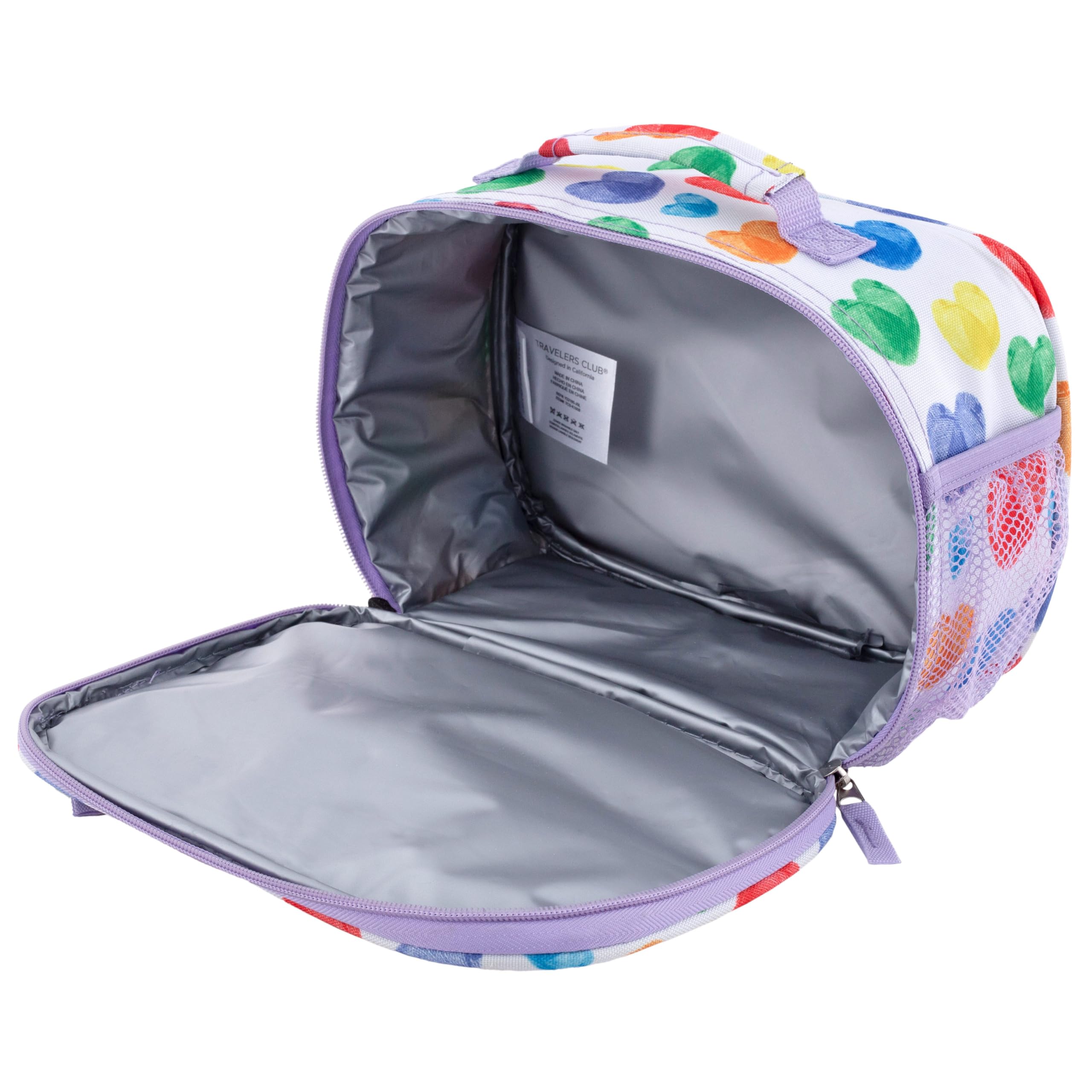 Travelers Club 5 Piece Kids' Luggage Set, Thumbprint Heart