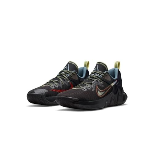 Nike Men's Giannis Immortality Athletic Basketball Shoes, Black/Limelight/Ozone Blue, 8