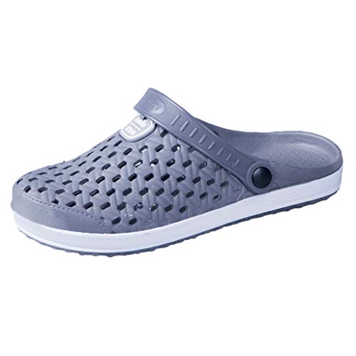 KANGMOON Mens Mesh Sandals Garden Clog Shoes Breathable Outdoor Slippers Lightweight Walking Sandals