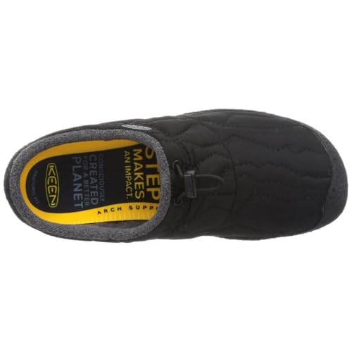 KEEN Men's Howser 3 Slide Comfy Durable Slippers, Triple Black/Black, 11.5