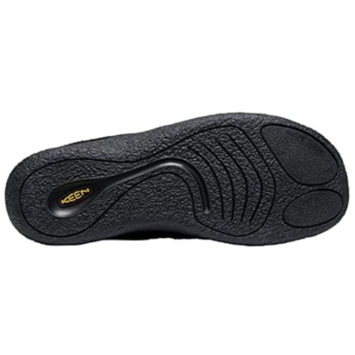 KEEN Men's Howser 3 Slide Comfy Durable Slippers, Triple Black/Black, 11.5