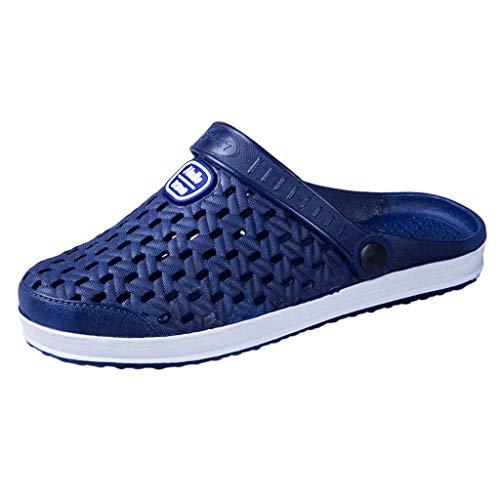 KANGMOON Mens Mesh Sandals Garden Clog Shoes Breathable Outdoor Slippers Lightweight Walking Sandals