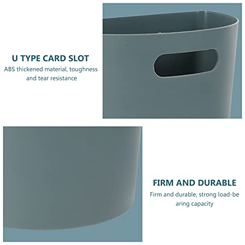 Cabilock Foldable Storage Box Wall Hanging Garbage Can Semicircle Wall Mounted Waste Bin Cabinet Door Trash Can Foe Home Kitchen Bathroom Trash Bin Small Compost Bin