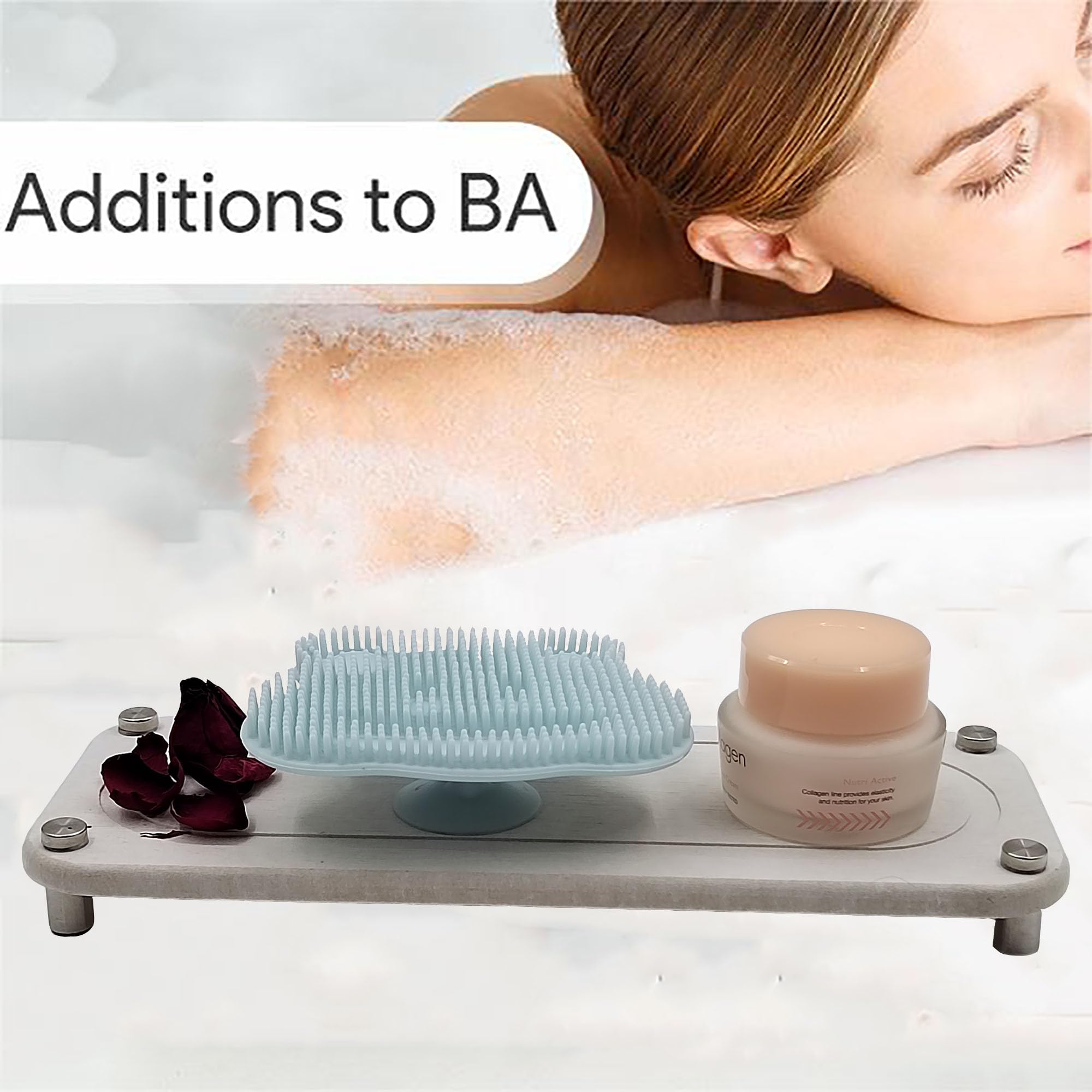 2 Pack Fast Drying Sink Caddy,Instant Dry Sink Organizer,Diatomaceous Earth Tray,Water Absorbing Stone Quick Dry Pad Kitchen Bathroom Soon Neat Absorbent Drying Soap Holder Rack Saddle (Grey-White)