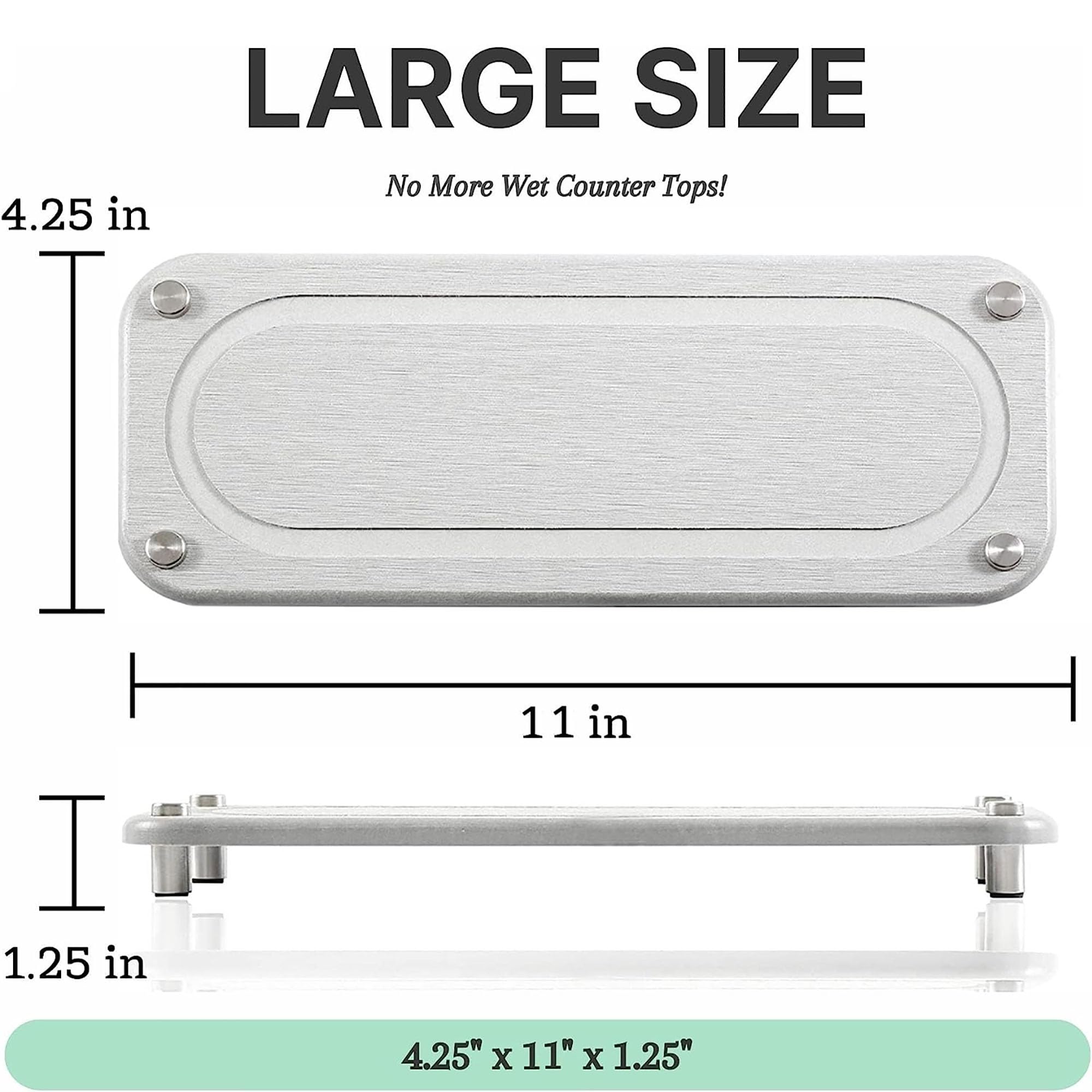 2 Pack Fast Drying Sink Caddy,Instant Dry Sink Organizer,Diatomaceous Earth Tray,Water Absorbing Stone Quick Dry Pad Kitchen Bathroom Soon Neat Absorbent Drying Soap Holder Rack Saddle (Grey-White)
