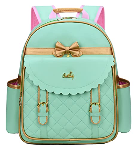 Children Princess Waterproof PU Backpack for Elementary School Girls