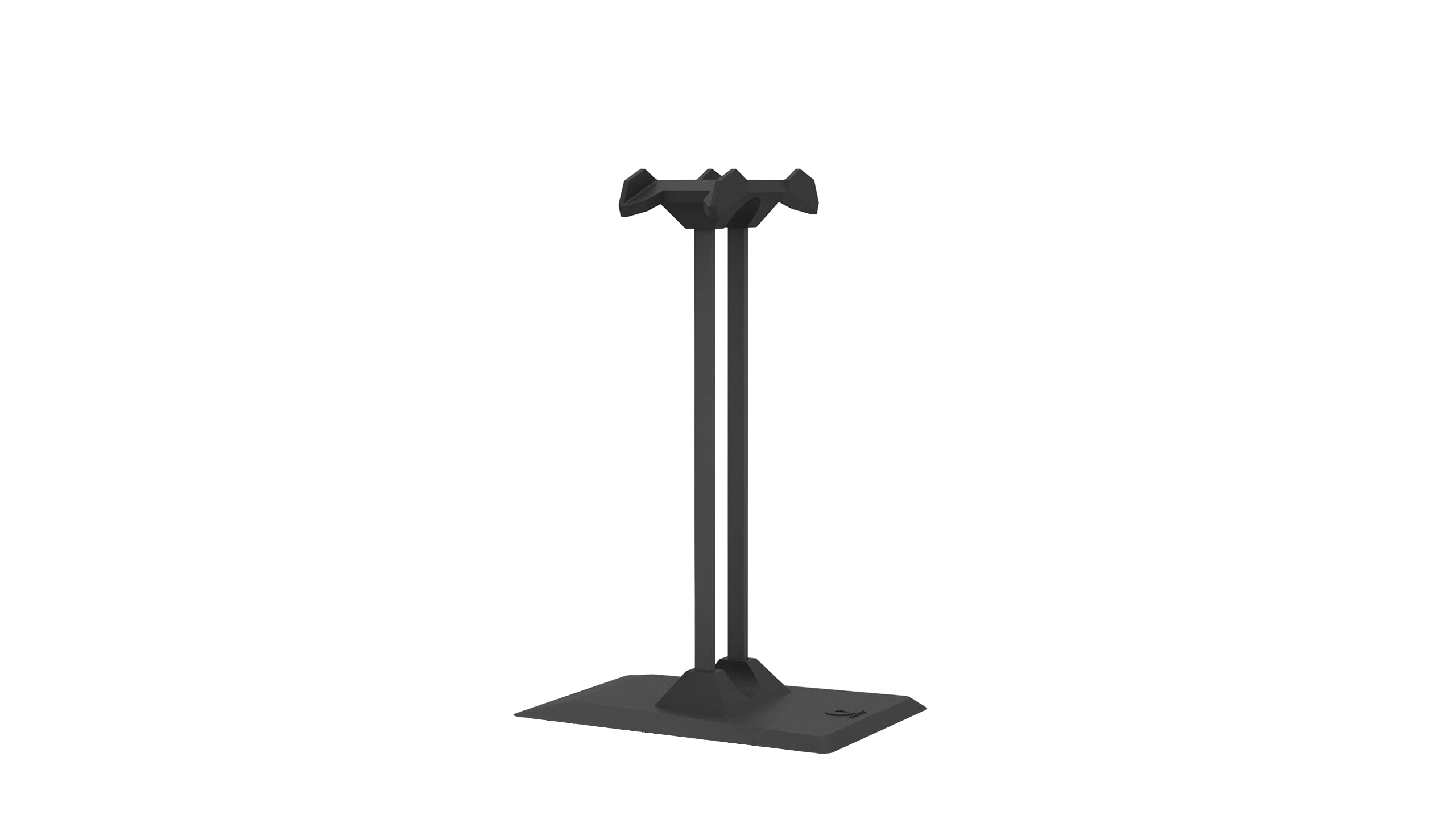 Octoo Headphone Stand, Litestand Headset, Headset Holder Earphone Stand with Steel Supporting Bars Flexible Headrest thermoplastic Resin Solid Base for All Headphones Size (Black)