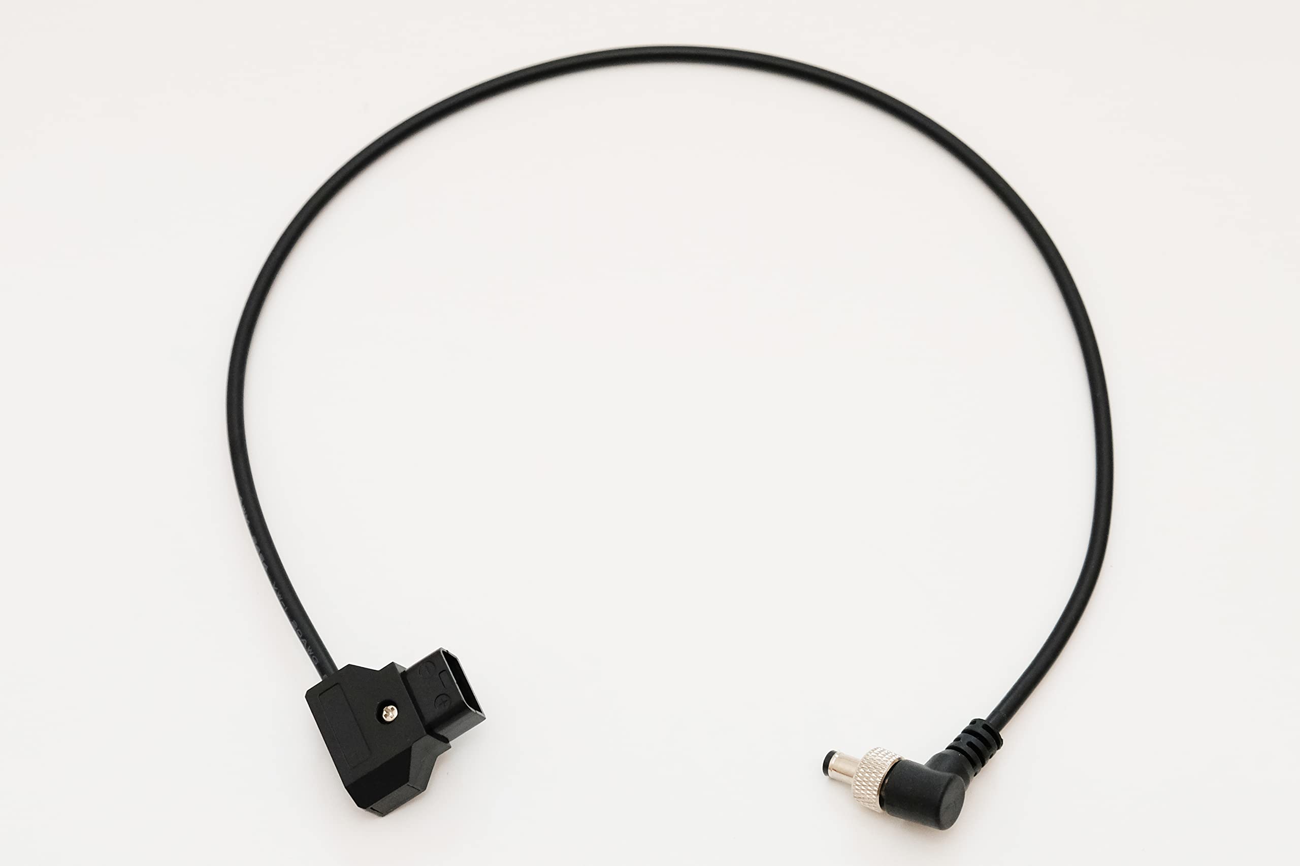 D-Tap Male to Locking DC 5.5/2.1mm Right Angle Power Cable for SmallHD 702 Monitor,Atomos Ninja V && Shogun,Video Devices PIX-E7 PIX-E5,Hollyland Mars 400S PRO && Cosmo C1