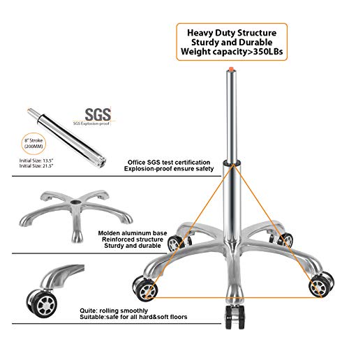Saddle Stool Chair with Back Support, Heavy-Duty(350LBS), Hydraulic Rolling Swivel Adjustable Stool Chair for Salon Spa Beauty Massage Dental Clinic Home Office Use