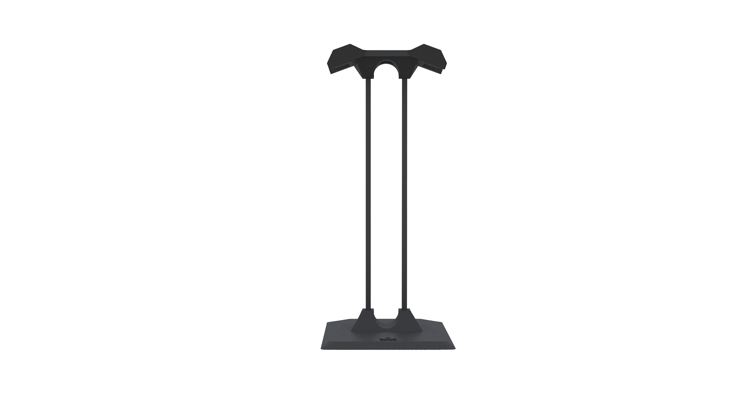 Octoo Headphone Stand, Litestand Headset, Headset Holder Earphone Stand with Steel Supporting Bars Flexible Headrest thermoplastic Resin Solid Base for All Headphones Size (Black)