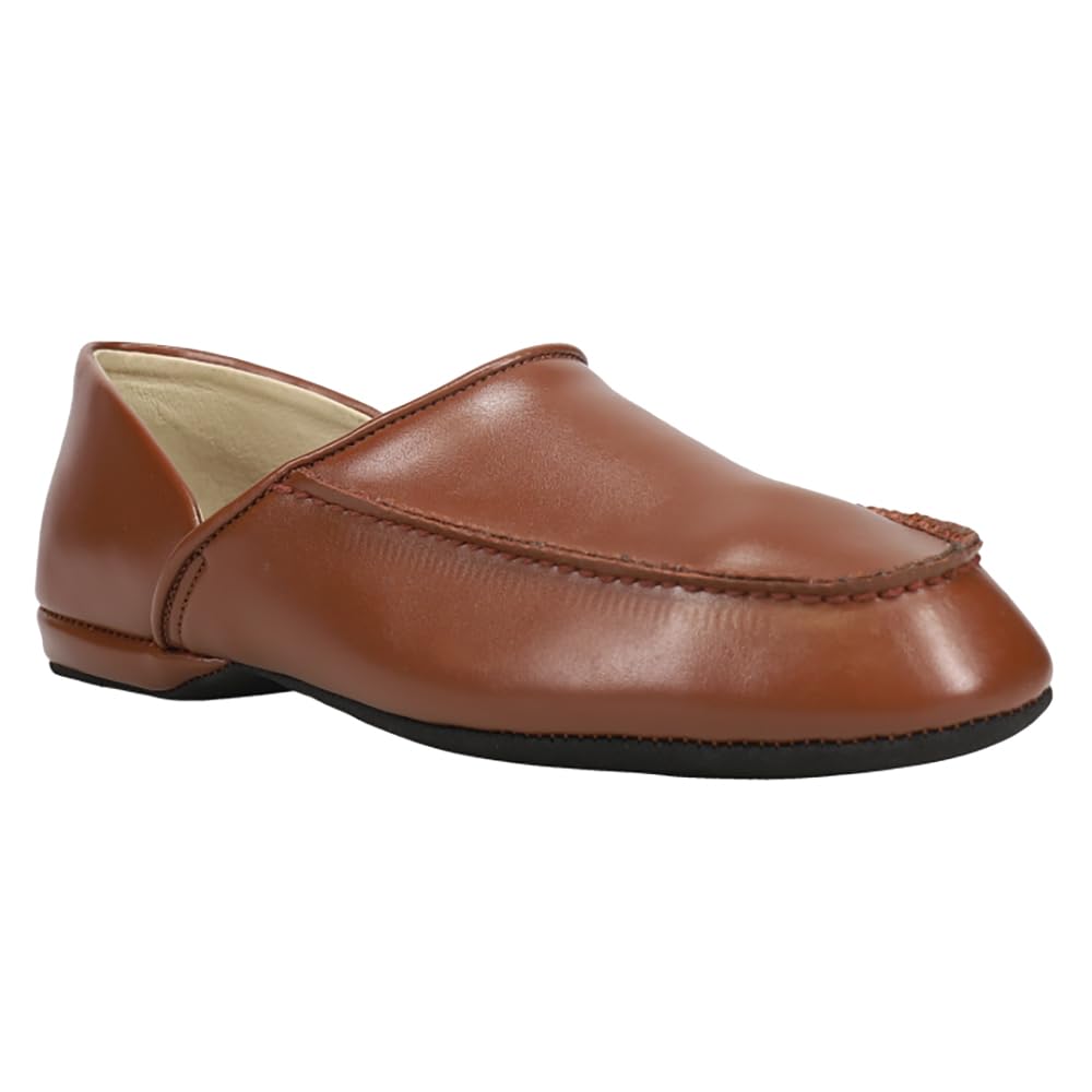 L.B. Evans Mens Chicopee Slip On Casual Slippers Casual - Brown - Size 12 N
