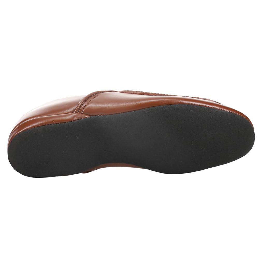 L.B. Evans Mens Chicopee Slip On Casual Slippers Casual - Brown - Size 12 N