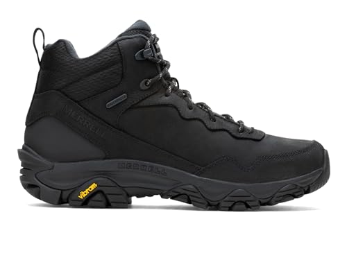 Merrell Men's Coldpack 3 Thermo Mid Waterproof Snow Boot, Black, 10.5 Wide