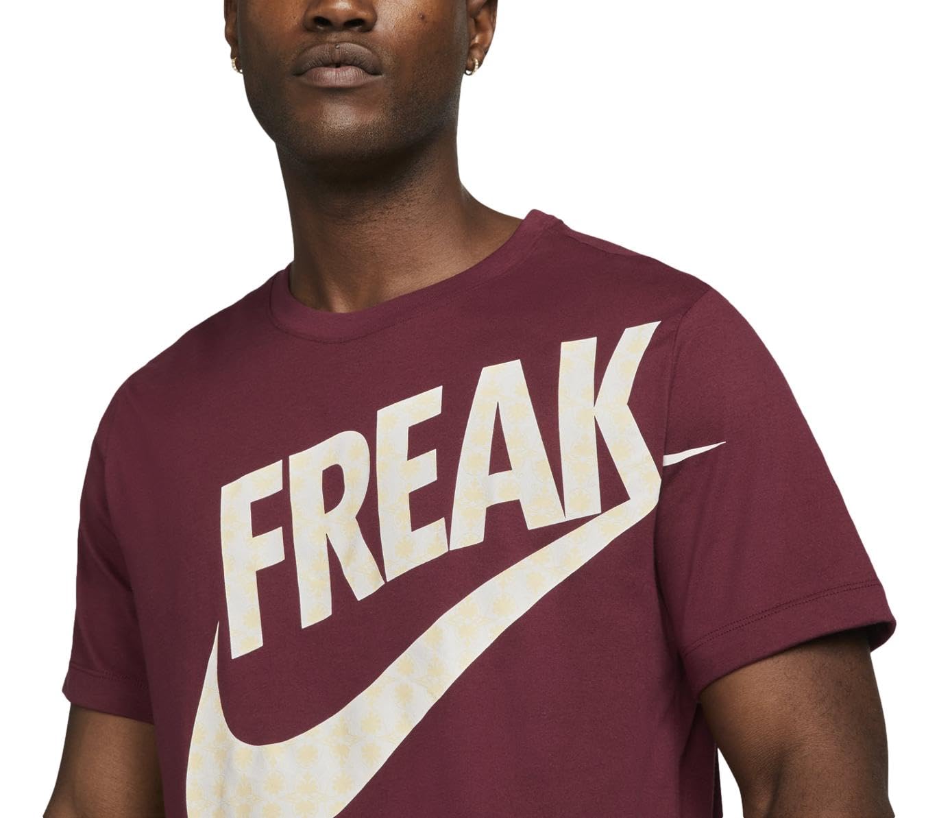 Nike Men's Giannis Antetokounmpo Greek Freak Swoosh Dri-FIT Basketball Shirt (as1, Alpha, xx_l, Regular, Regular, Dark Beetroot)