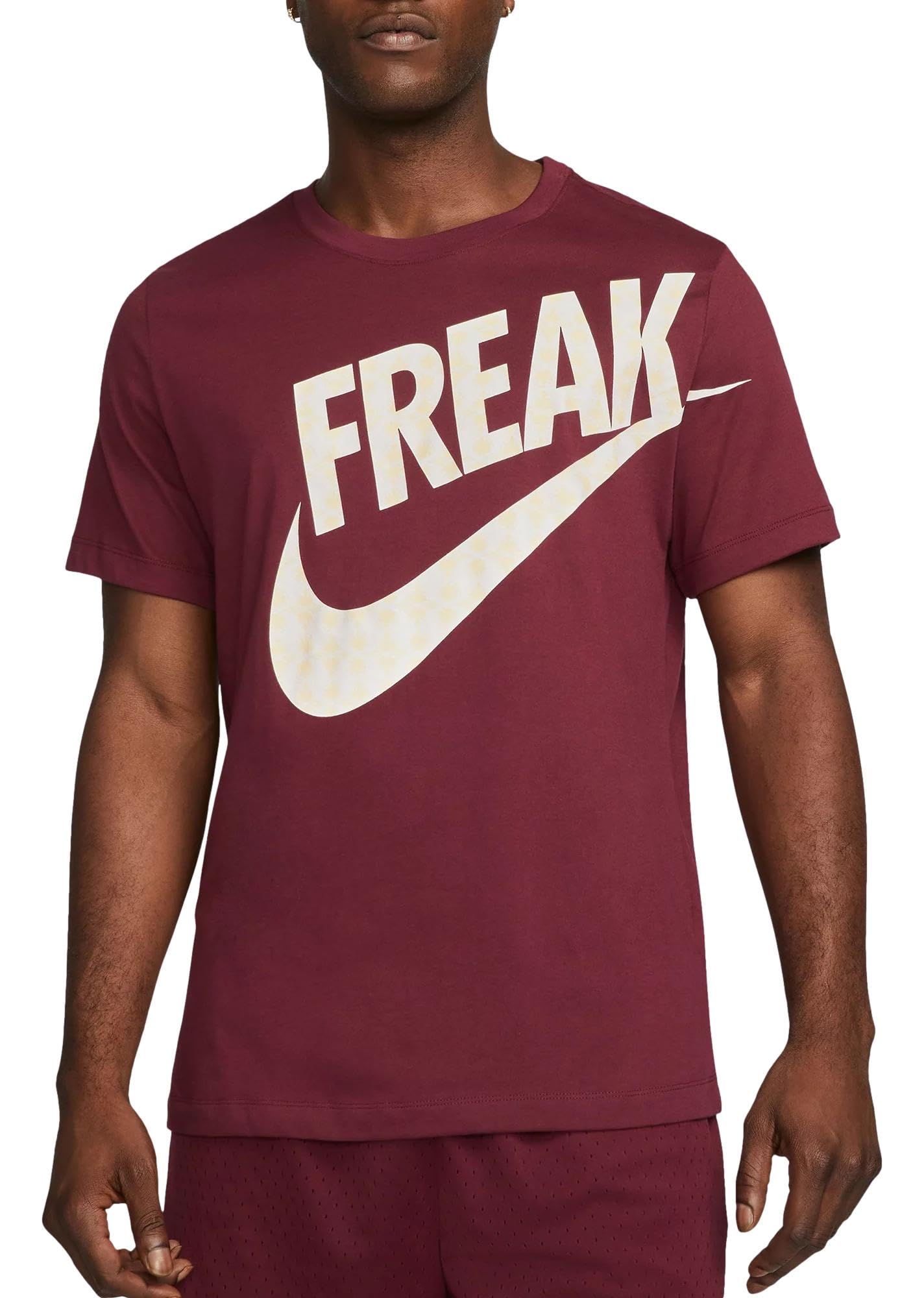 Nike Men's Giannis Antetokounmpo Greek Freak Swoosh Dri-FIT Basketball Shirt (as1, Alpha, xx_l, Regular, Regular, Dark Beetroot)