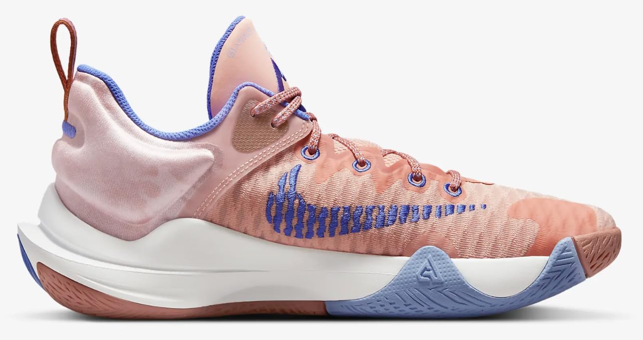 NIKE Men's Giannis Immortality Shoes Sneaker, Artic Orange Medium Blue, 15