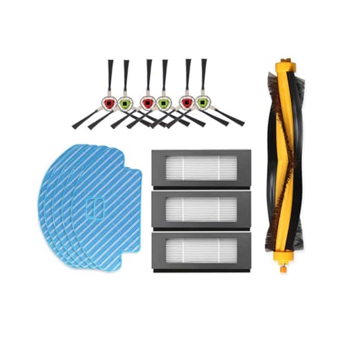 BOYWITHUKE Roller Brush Cover Side Brush Hepa Filter Mop Cloth Compatible for IRobot Compatible for Roomba Combo R1118 Robotic Vacuum Cleaner Parts Accessories (Color : Set B)