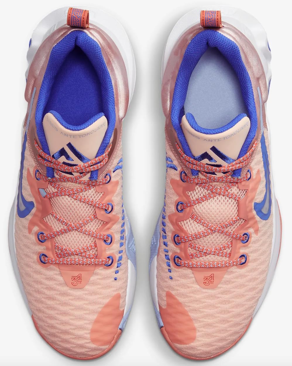 NIKE Men's Giannis Immortality Shoes Sneaker, Artic Orange Medium Blue, 15