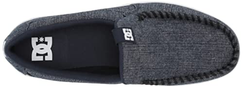 DC Men's Villain 2 Casual Slip On Skate Shoe Slipper, Blue Heather, 11.5
