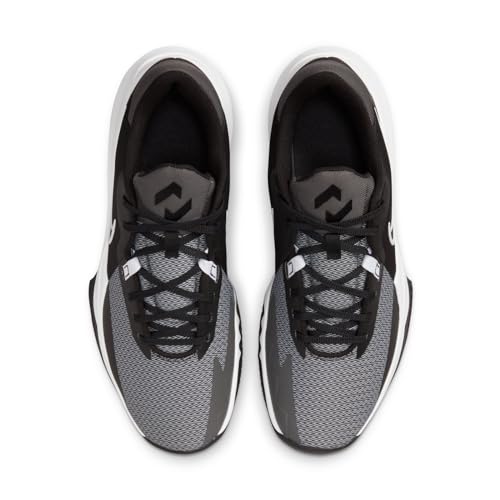 Nike Precision 6 Black Basketball Shoes (DD9535-003) for Men, Black/Iron Grey/White/White, 9 UK (9.5 US)