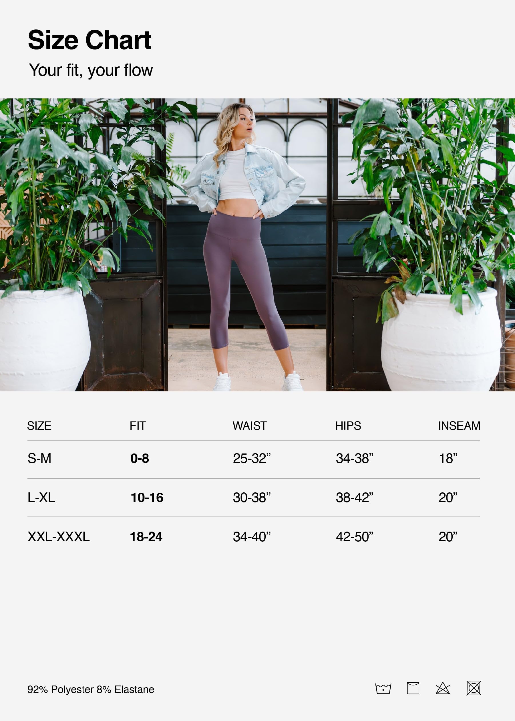 Conceited Capri Leggings for Women - Soft - High Waist Tummy Control - Essential - Regular and Plus Size - Nude Beige - Small - Medium