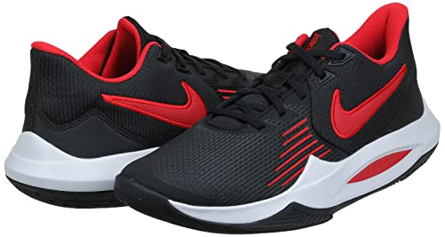 Nike Precision 5 Men's Basketball Shoes Black Red White CW3403-004 (Numeric_10_Point_5)