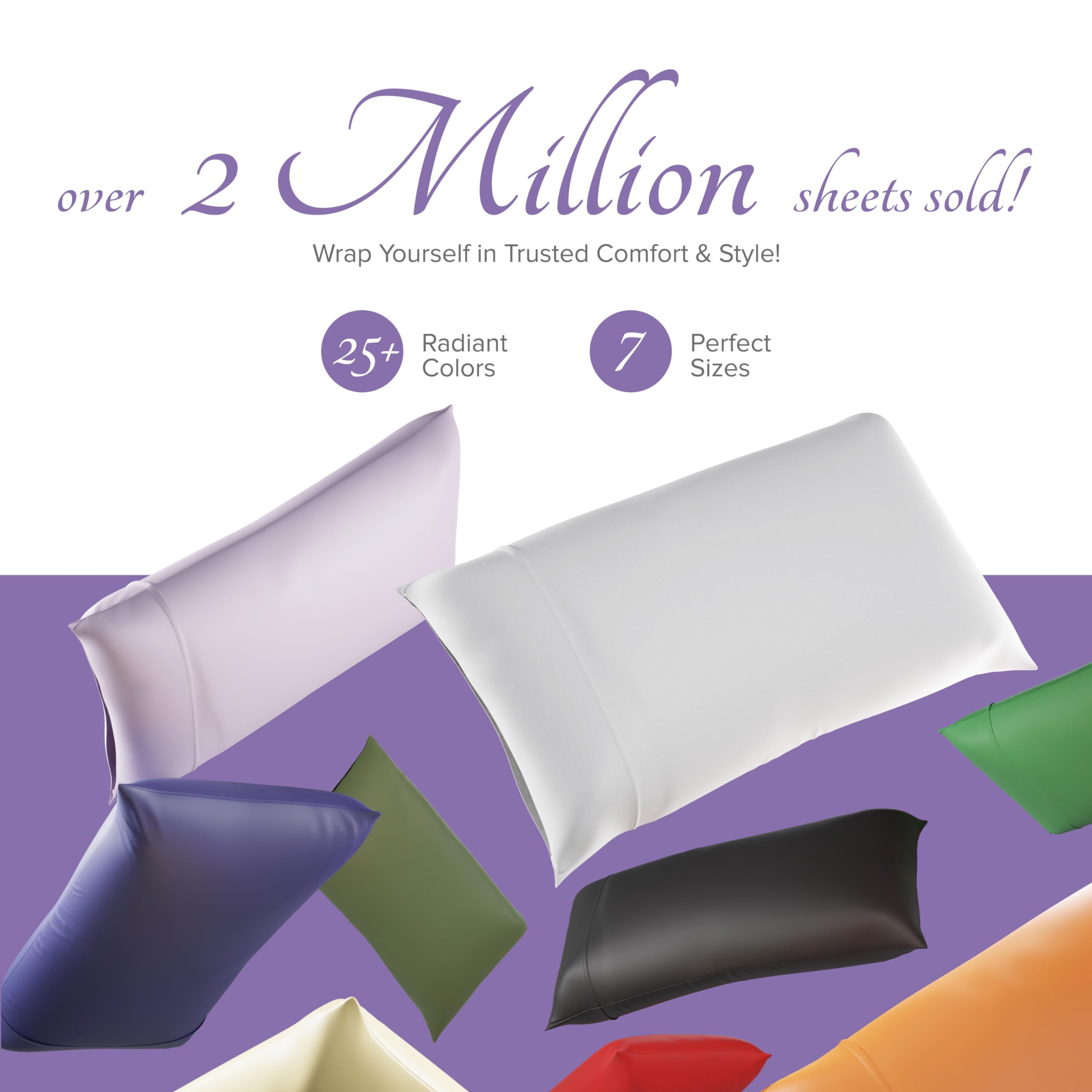 Carressa Linen 100% Egyptian Cotton Sheets - 600 Thread Count 3 PC Twin Size Sheet Set, Soft, Cooling, High Thread Count Sateen Weave, Extra Long Staple Luxury Bedding, 16 in Deep Pocket - Beach Sand