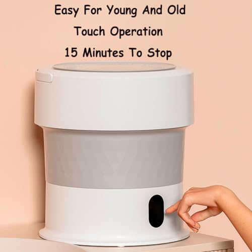 RUVSUN Mini Washer and Dryer, Washer Machine, Small Washing Machine, Small Washing Machine Fully Automatic Wash-Off Dual-Purpose Mini Washing Machine, Suitable for Bathrooms