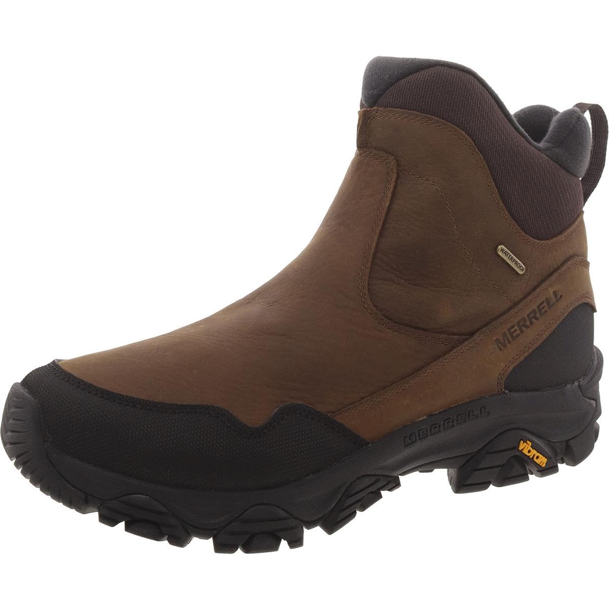 Merrell Men's Coldpack 3 Thermo Tall Zip Waterproof Snow Boot, Earth, 12 Wide
