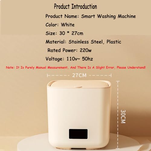 RUVSUN Mini Washer and Dryer, Mini Washer Machine, Small Washing Machine, Small Automatic Portable Household Washing Machine, Stainless Steel Inner Bucket, Suitable for Dormitory