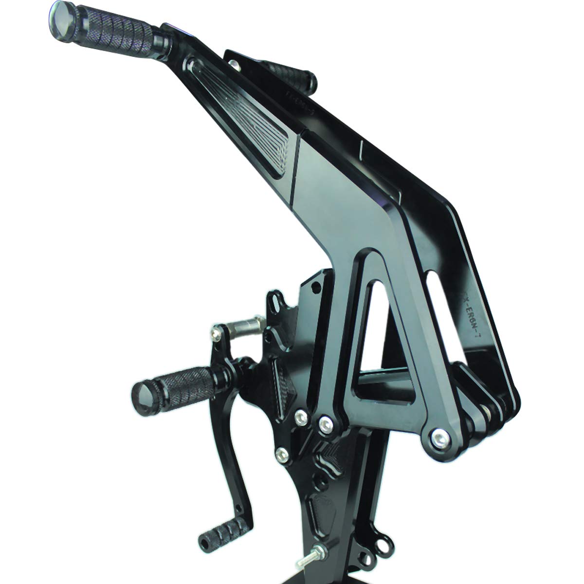 CNC Ninja650 12-15 Motorcycle Adjustable Rearsets Foot Pegs Rear Set Footpeg Brake Shift Pedal Compatible with Ninja 650R ER6F ER6N 2012 2013 2014 2015 Black