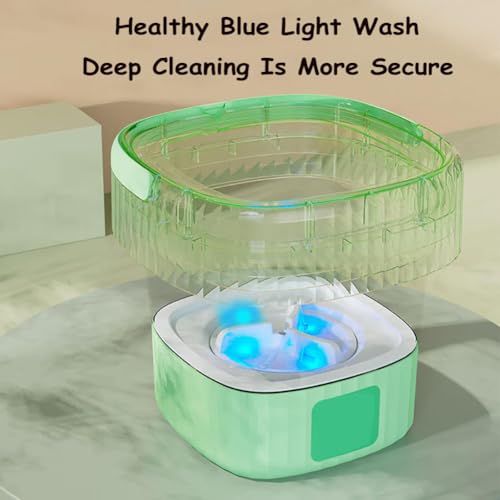 RUVSUN Small Washing Machine, Mini Washer and Dryer, Washer Machine, Fully Automatic Integrated Small Washing Machine, 360 ° Deep Cleaning Clothes Without Dead Ends Design, Suitable for Bathroom