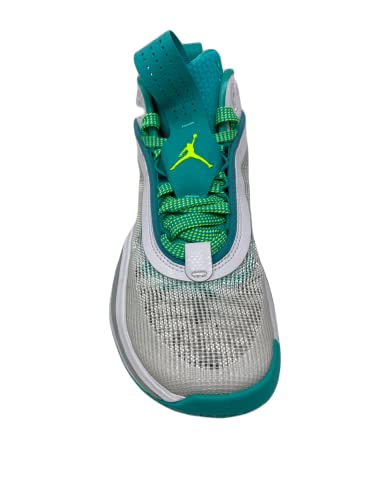 Nike Air Jordan XXXVI Guo Big Kids' Basketball Shoes (White/Hyper Jade/Metallic Silver/Volt, us_Footwear_Size_System, Big_Kid, Numeric, Medium, Numeric_4)