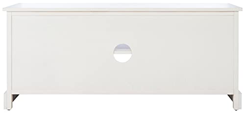 SAFAVIEH Home Collection Landers Distressed White 4-Drawer Media Stand (up to 55-inch Flat Screen TV)