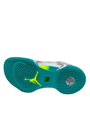 Nike Air Jordan XXXVI Guo Big Kids' Basketball Shoes (White/Hyper Jade/Metallic Silver/Volt, us_Footwear_Size_System, Big_Kid, Numeric, Medium, Numeric_4)