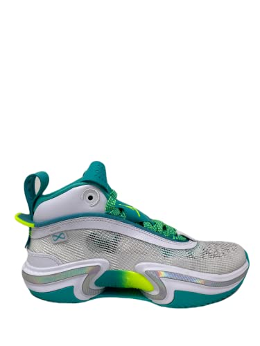 Nike Air Jordan XXXVI Guo Big Kids' Basketball Shoes (White/Hyper Jade/Metallic Silver/Volt, us_Footwear_Size_System, Big_Kid, Numeric, Medium, Numeric_4)