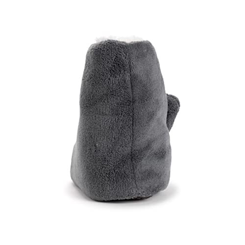 MUK LUKS Men's Adjustable Shearling Bootie Slipper, Steel Grey, Large