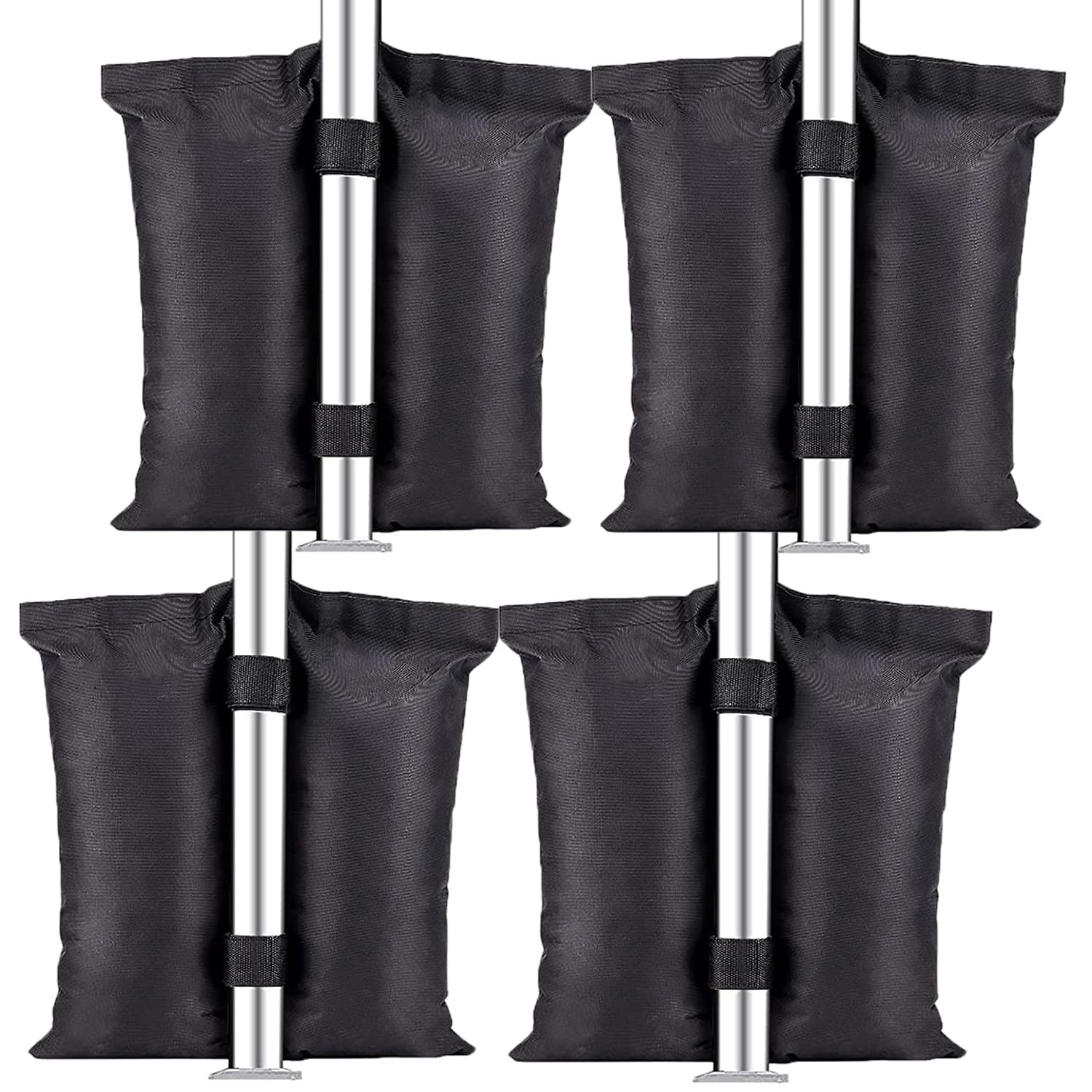 FINEST+ Canopy Weights 4 Pcs, Tent Weights for Legs,1680D Waterproof UV Protection Pop up Canopy Tent Weights Bag, Sand Bags for Any Pop Up Tent Gazebo Canopy Outdoor Sun Shelter Umbrella Pool Ladder