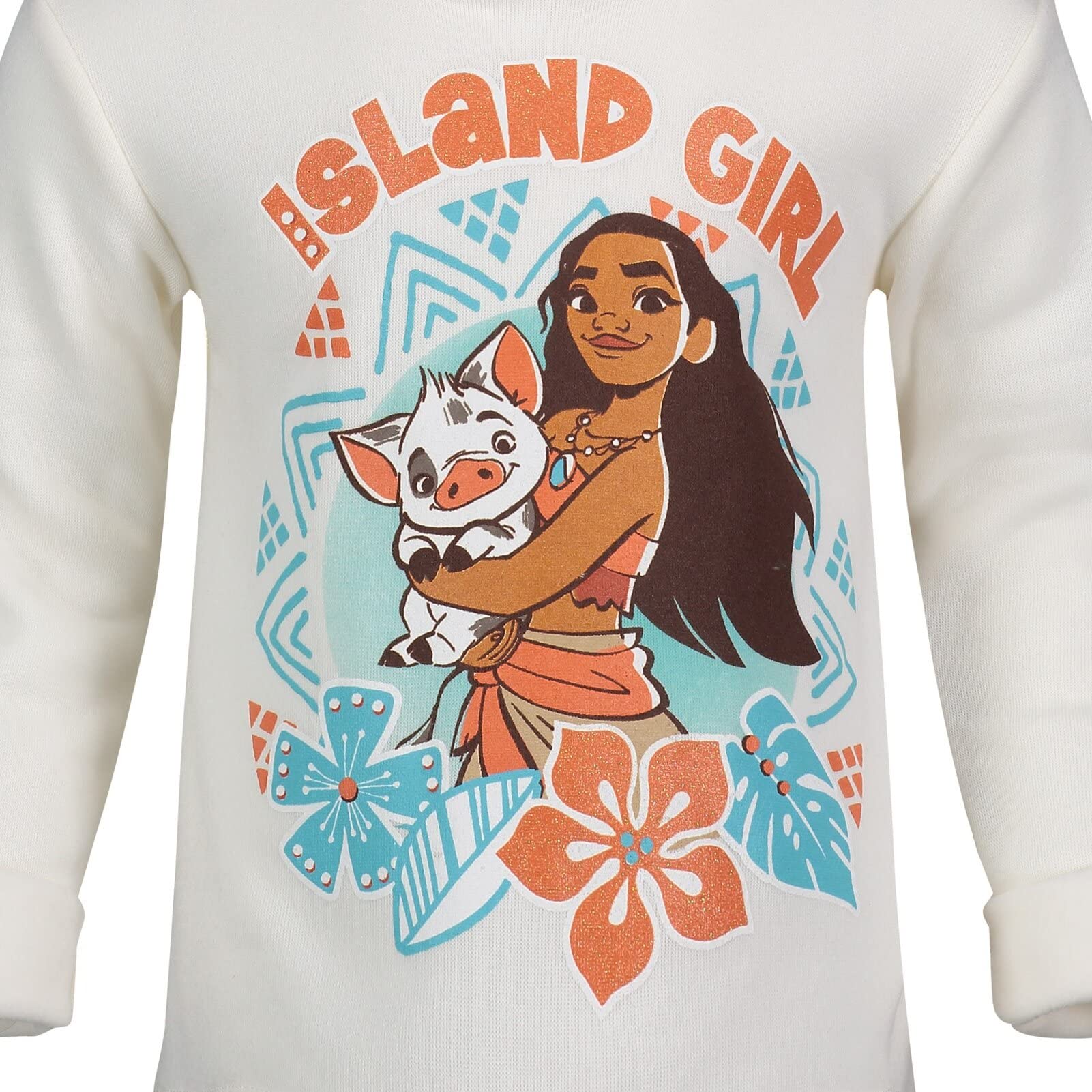 Disney Moana Infant Baby Girls Pullover Hoodie and Leggings Outfit Set White 18 Months